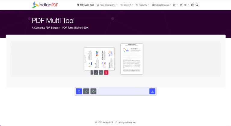 PDF Multi Tool | Support Indigo PDF